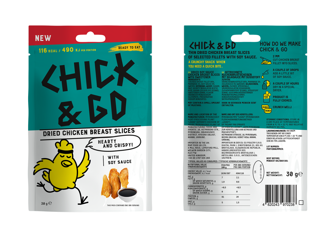 Dried Chicken Snacks Sample Pack – Chick&Go